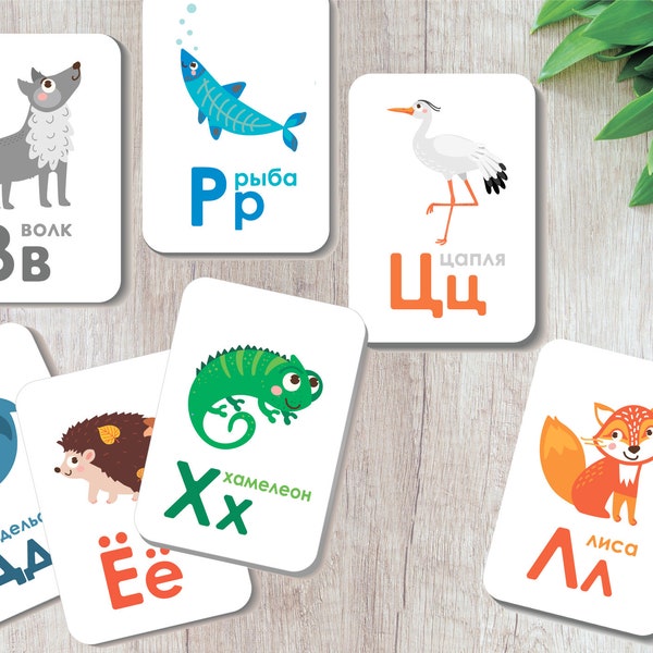 Alphabet Flashcards - Etsy