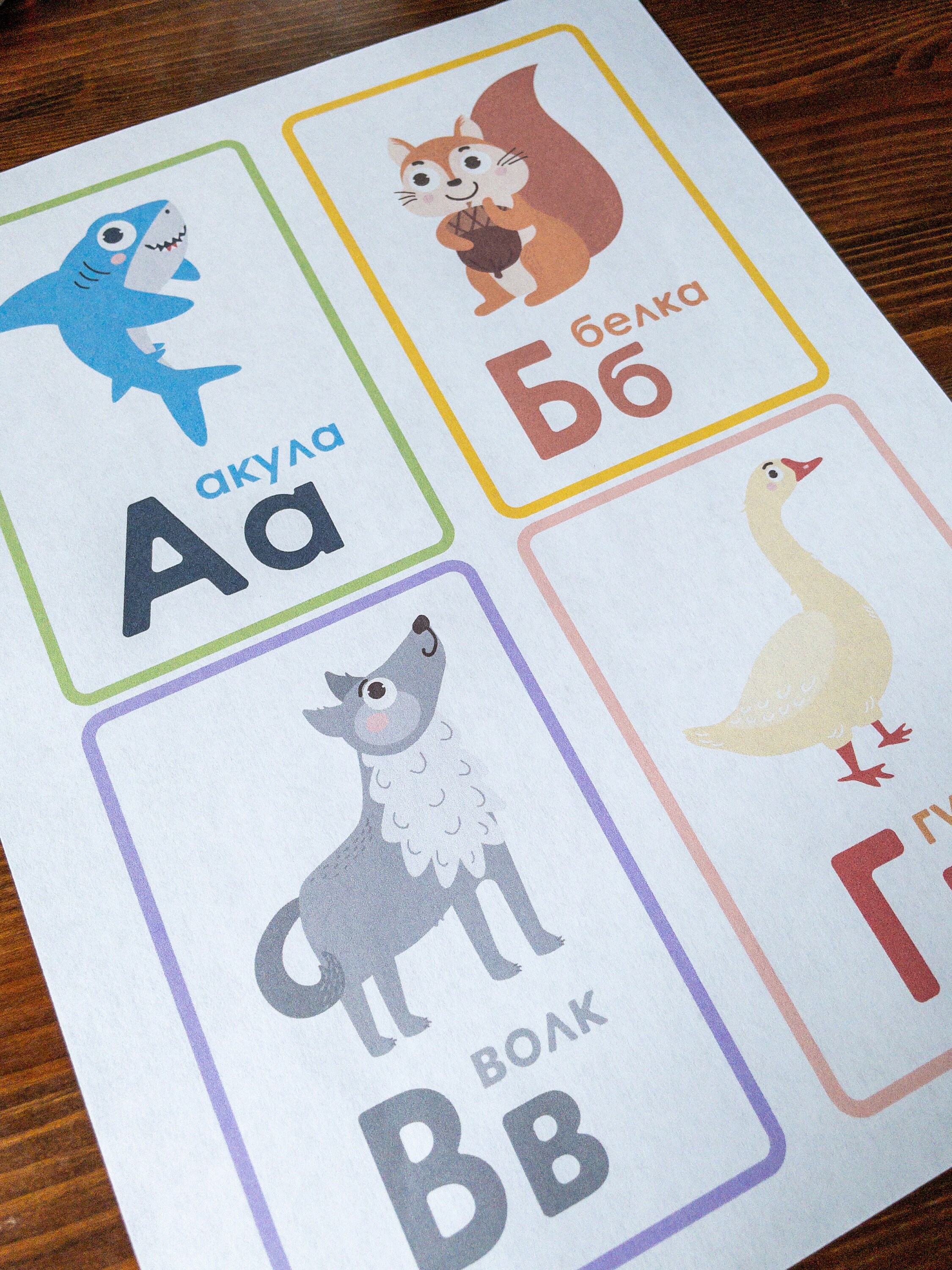 Russian Alphabet Flashcards Russian ABC Digital Download - Etsy