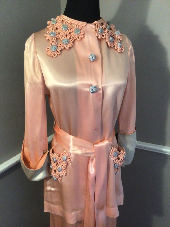 rare find ! Vintage “Nat Lewis” late 30s/40s Rose Pi… - Gem