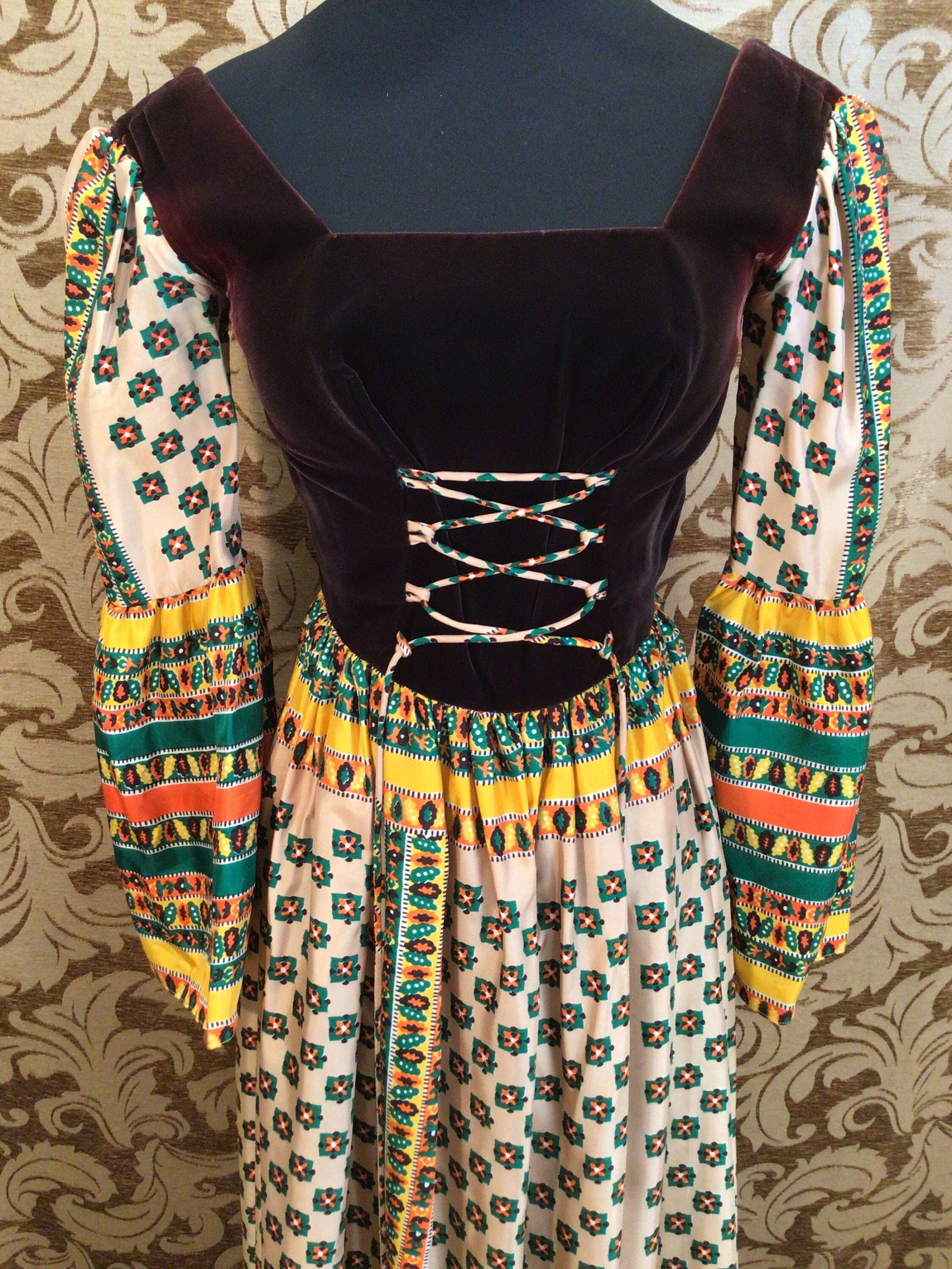 Authentic Vintage 1970s Peasant Style Boho Dress - Etsy