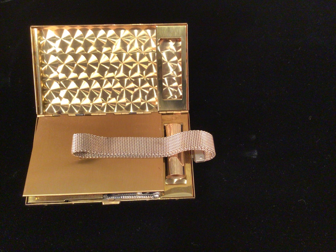 Stunning Mid-century Rhinestone & Pearl Minaudiere Vanity - Etsy