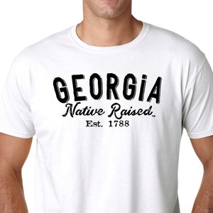 Georgia State Est. 1788 Native Raised Curve Design ITEM ...