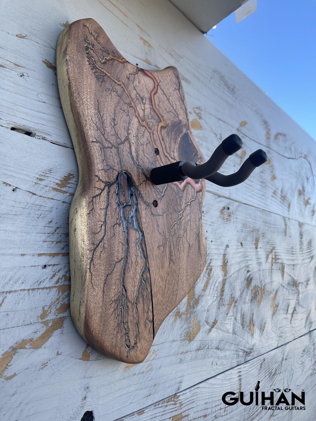 Angus Young Guitar Hanger Fractal Art Wall Mount Design ITEM ...
