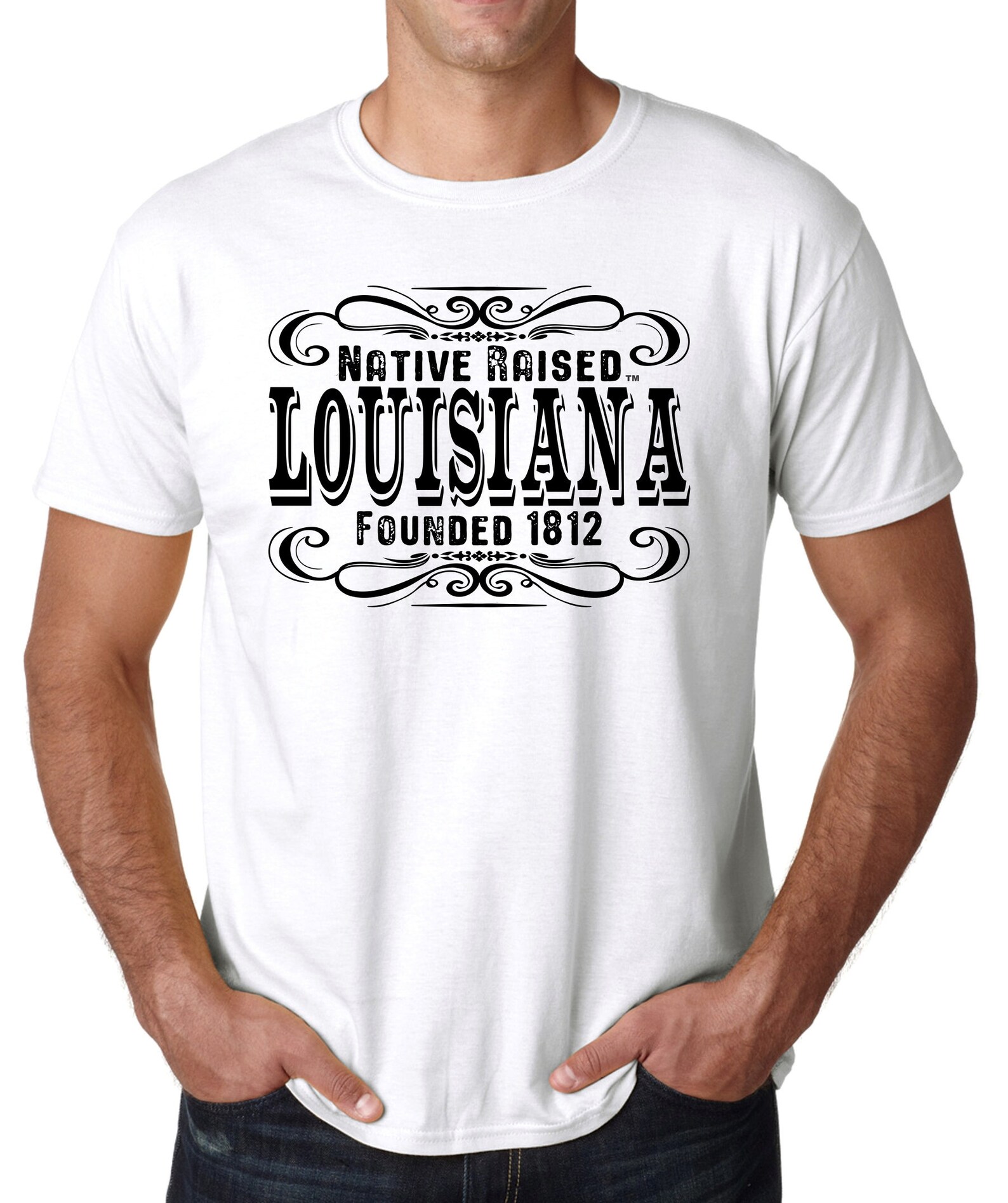 Louisiana State Founded 1812 Native Raised Western Design - Etsy