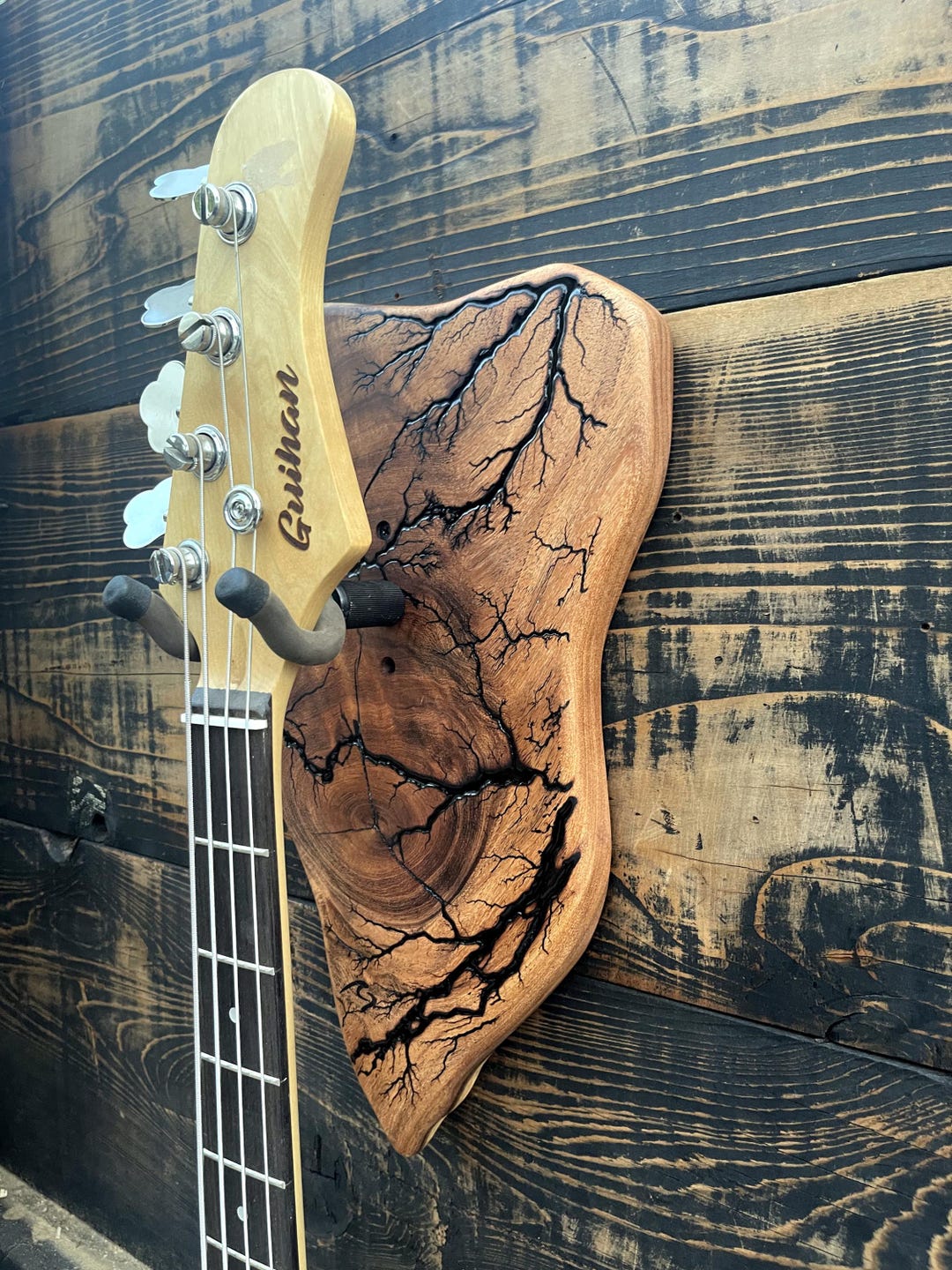 Geddy Lee Inspired Guitar Hanger Fractal Art Wall Mount ITEM ...