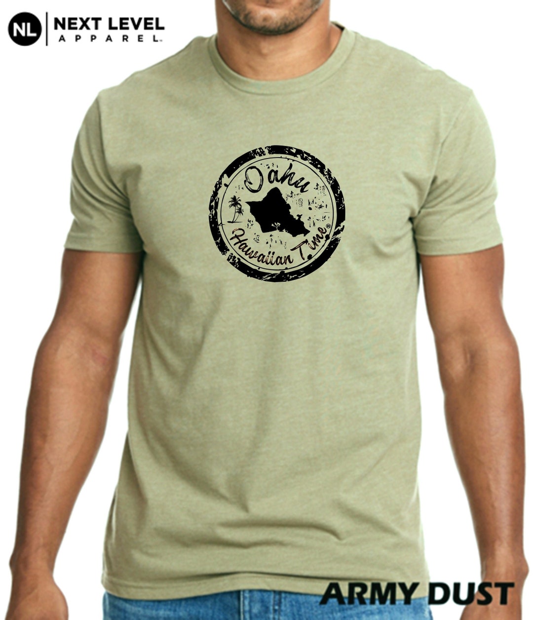 Oahu Island Hawaiian Time Round Stamp Design Item# OAHUISLANDROUNDSTAMP ...