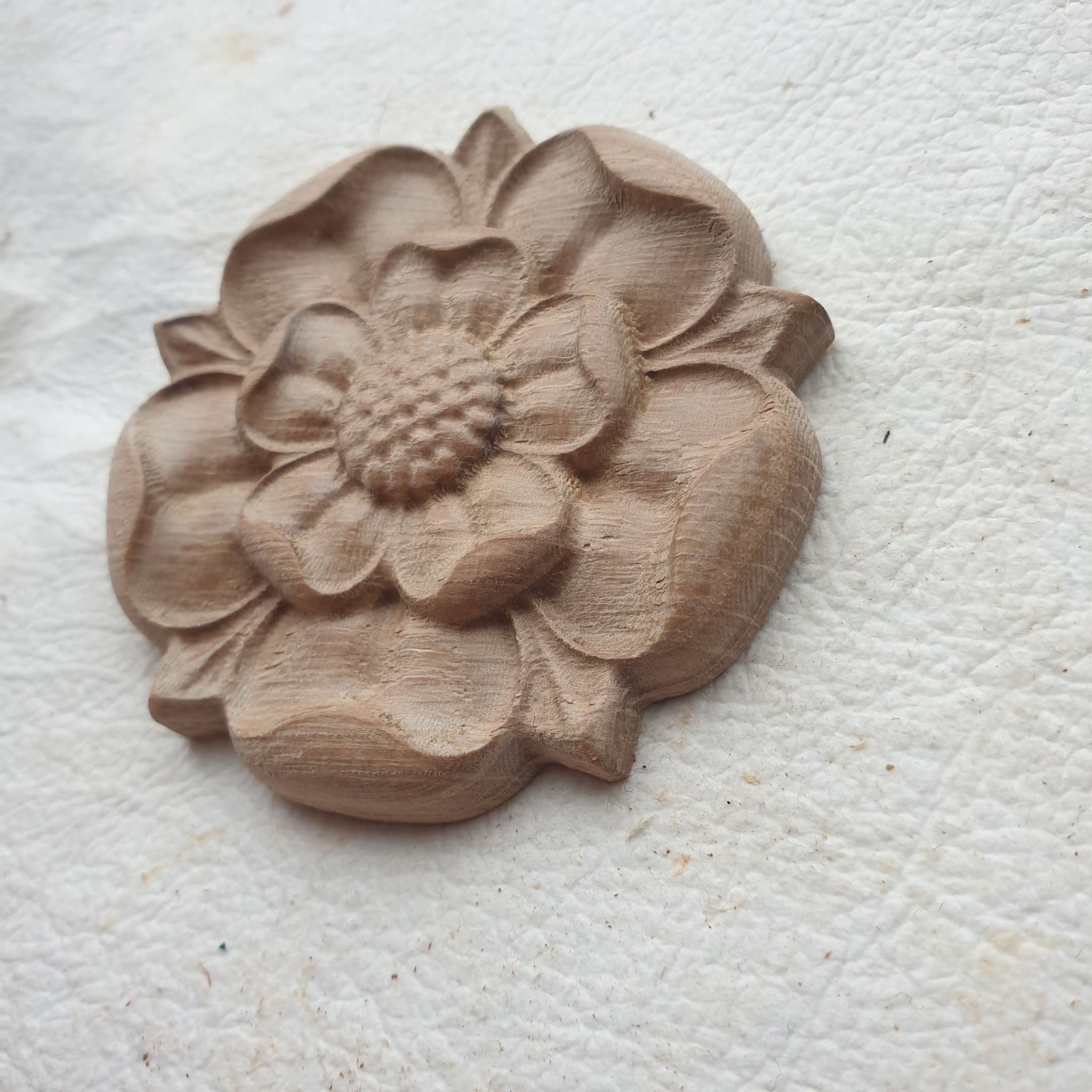 Solid Oak Tudor Rose Flower English Yorkshire Carved Rosette - Etsy