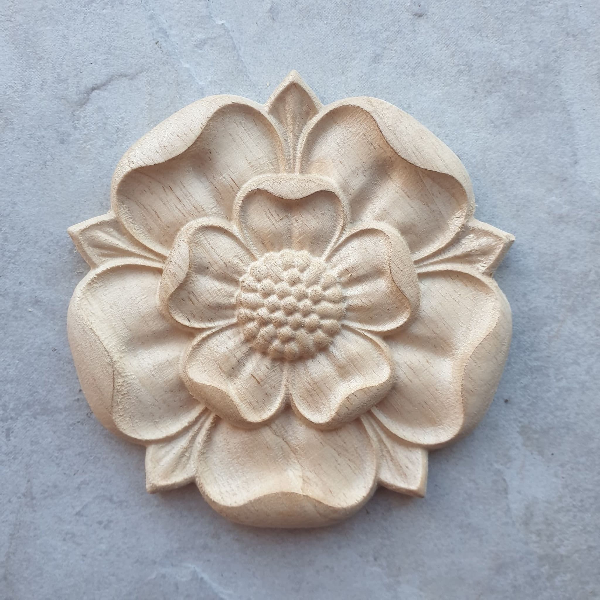 Tudor Rose Wood Carving English Yorkshire Carved Rosette Decor | Etsy