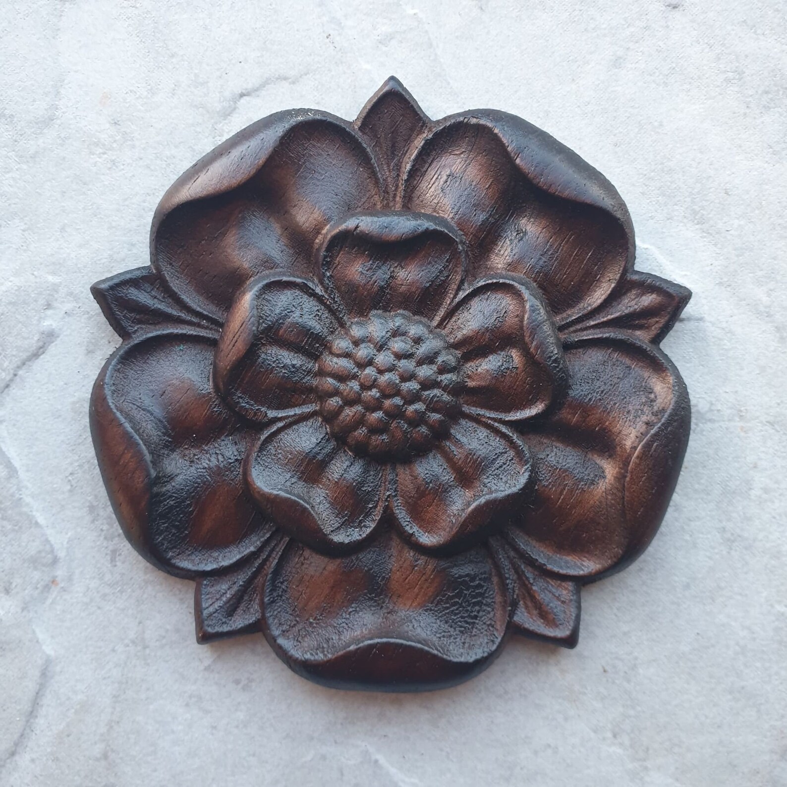 Tudor Rose Wood Carving English Yorkshire Carved Rosette Decor - Etsy UK