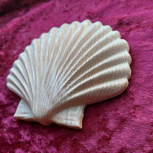 Solid Oak Wood Carved Seashell Oak Furniture Onlay Decor Ideal for ...