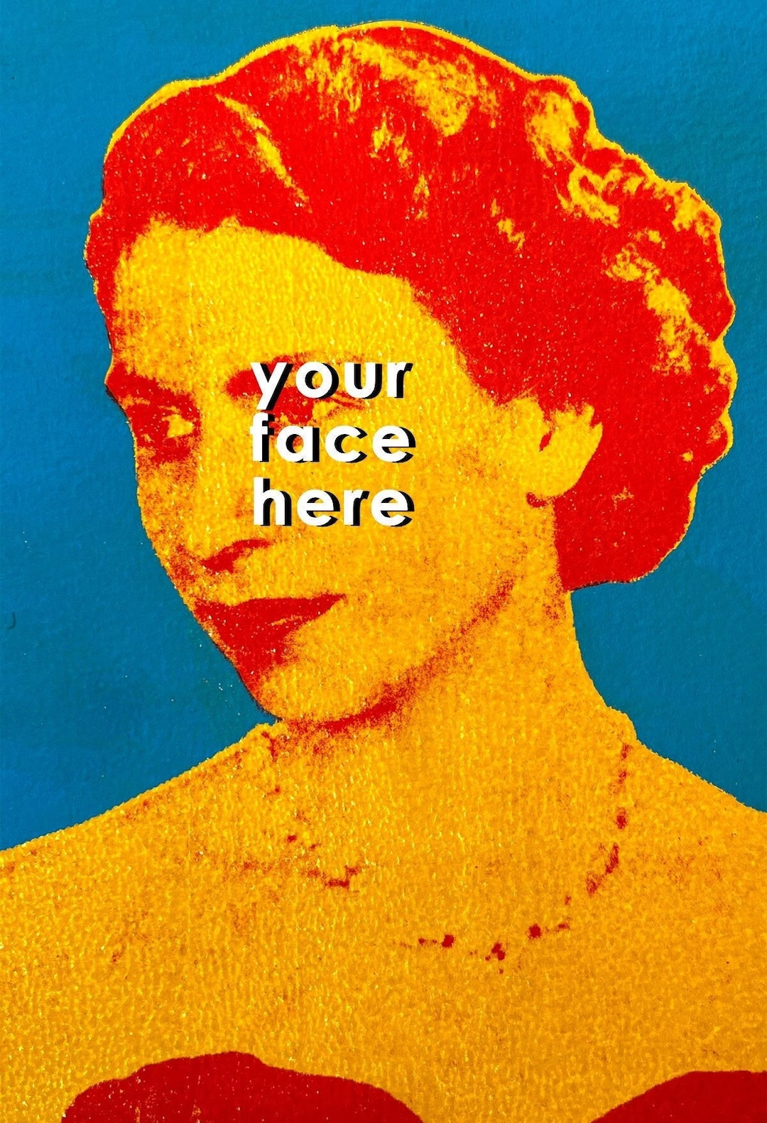 Custom Monoprint Portrait - Etsy