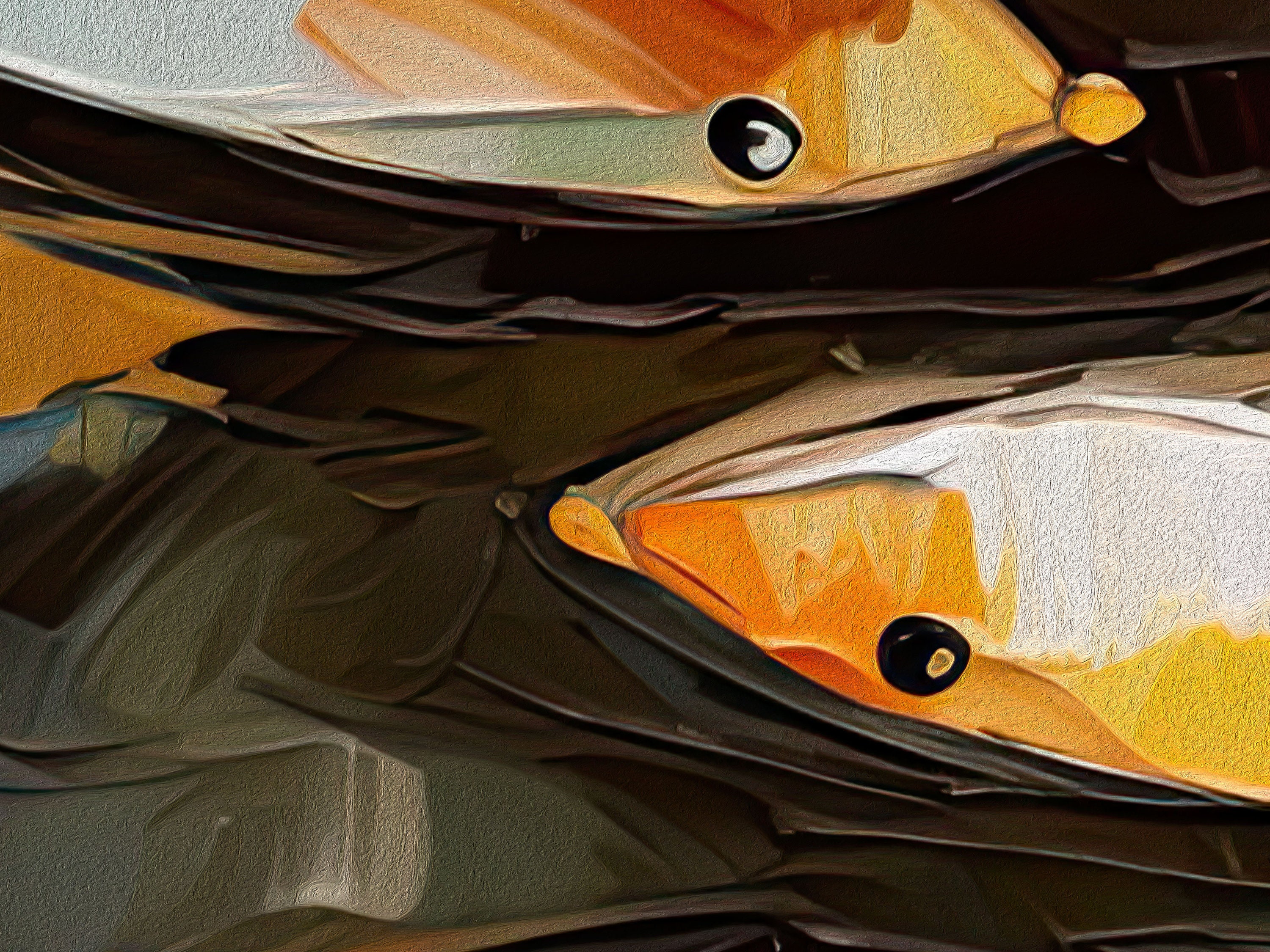 Good Luck Art Koi Fish Japanese Art Fortune Art Large - Etsy