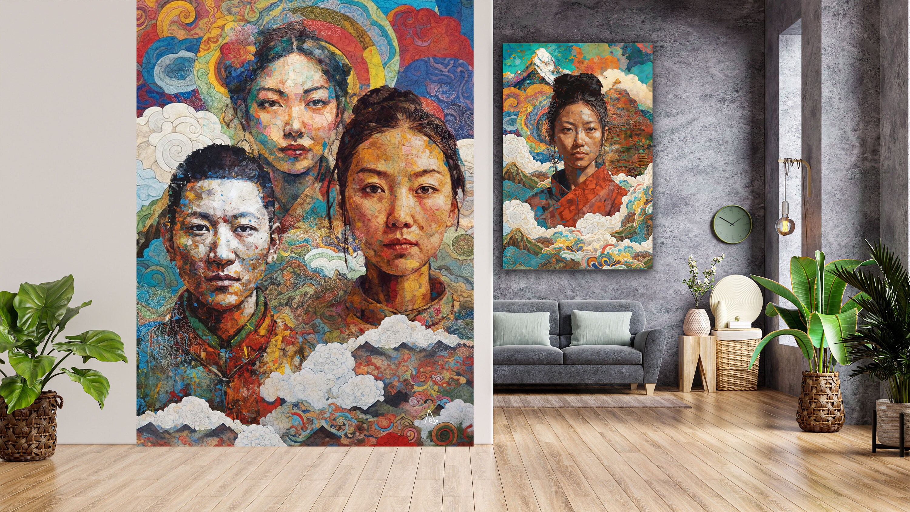 Collectables, Himalayan Art, High Quality Art, Portrait Painting ...