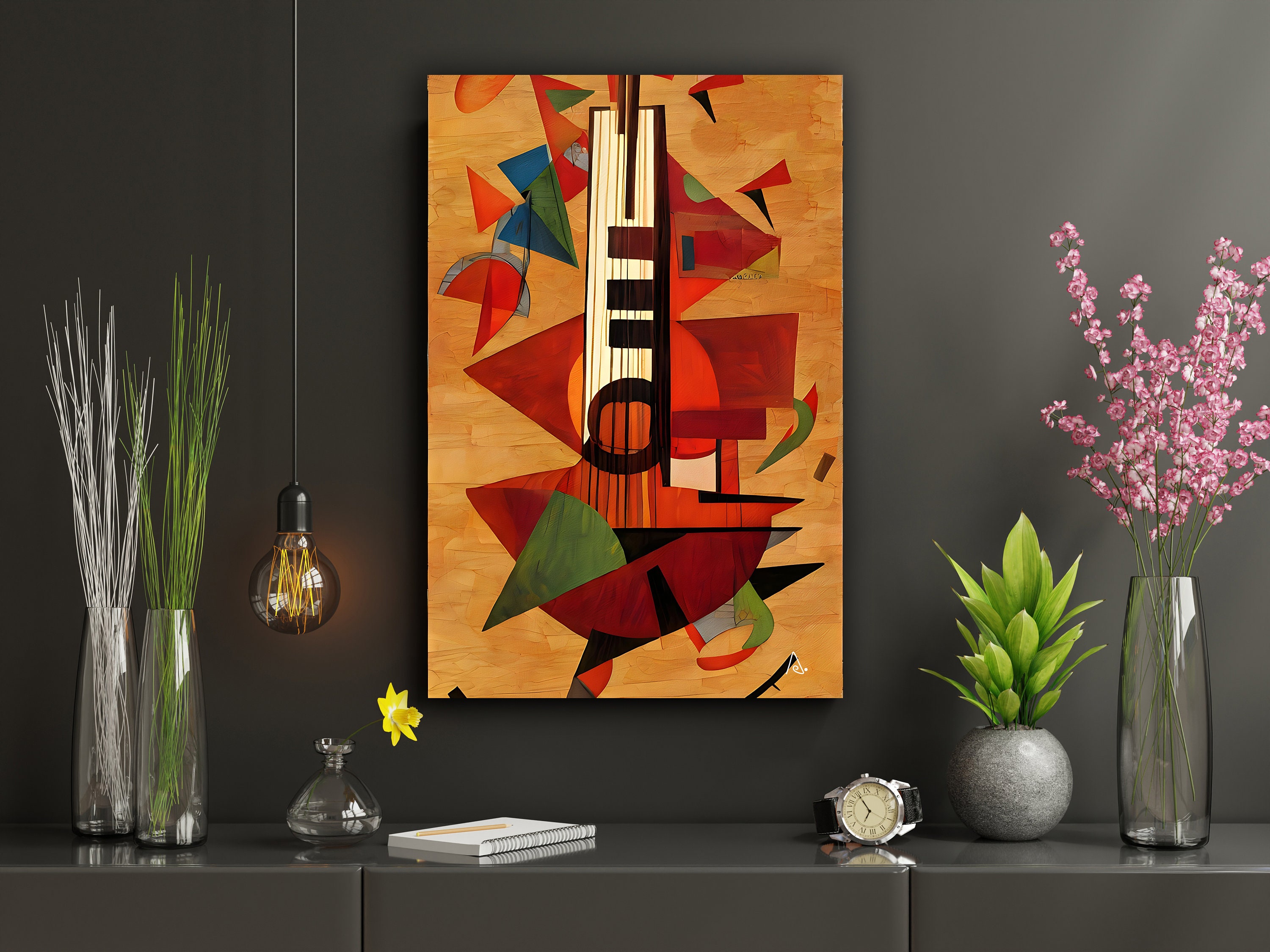 Music Art, Modern Art Printable Art, Large Print, Digital Download, 17 ...