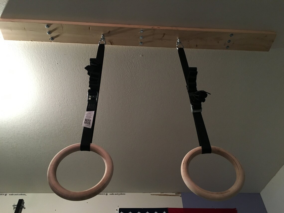 Set (2) of 1.5" Wide Black Nylon Hanging Straps (15 Foot Cinch Straps ...