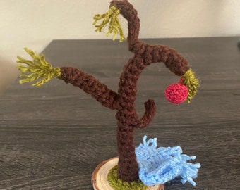 Miniature Dollhouse Charlie Brown Trees and Framed Charlie Brown Tree ...