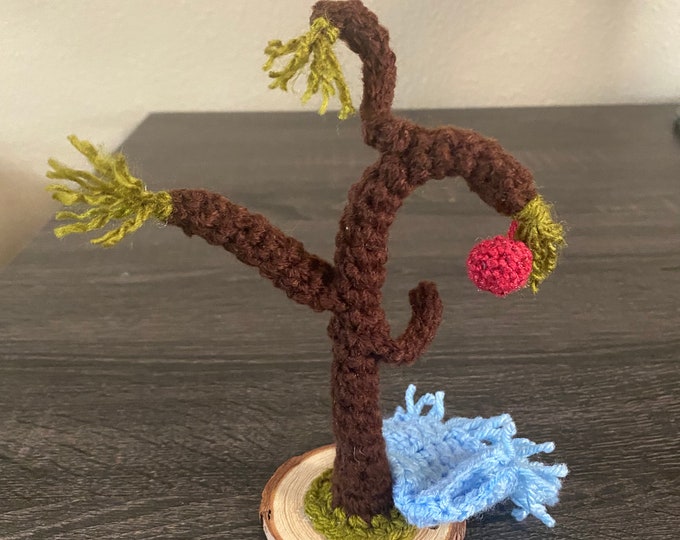 Miniature Dollhouse Charlie Brown Trees and Framed Charlie Brown Tree ...