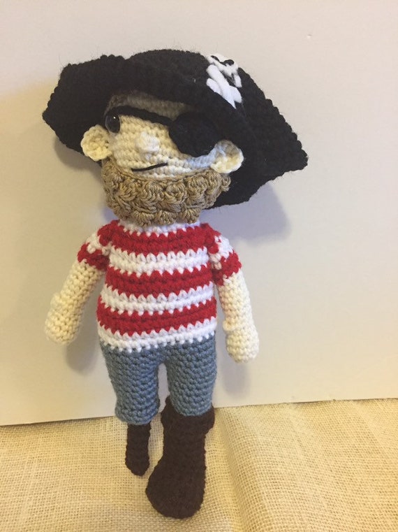 The Pirate Crochet Doll | Etsy