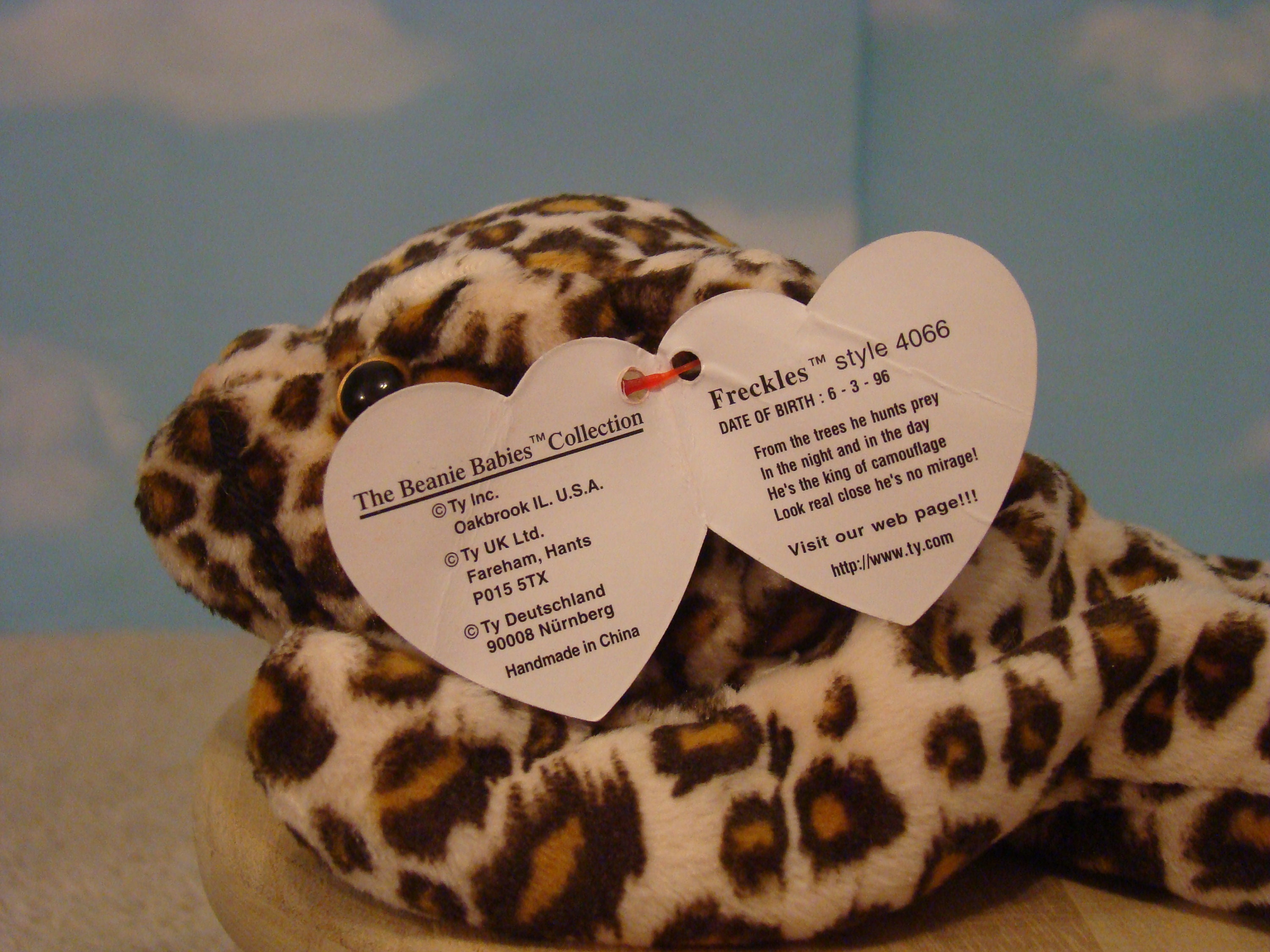 Freckles Beanie Baby Style #4066 - Etsy