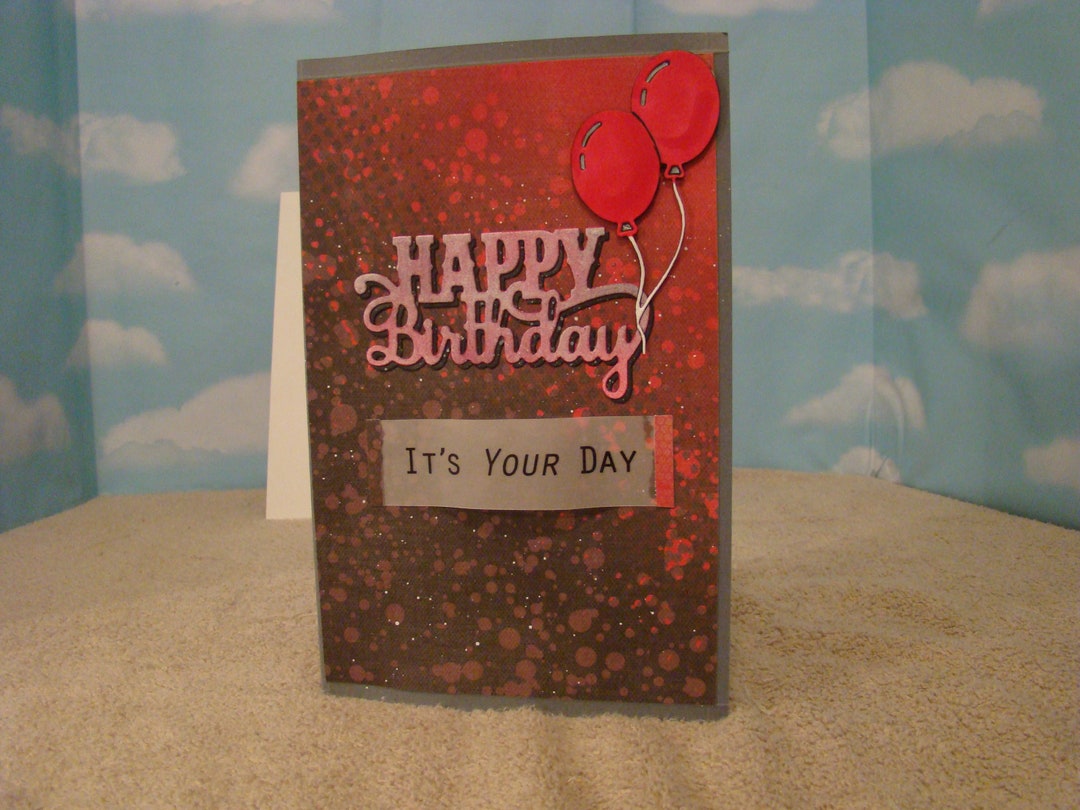 Birthday Card Flower Pot - Etsy