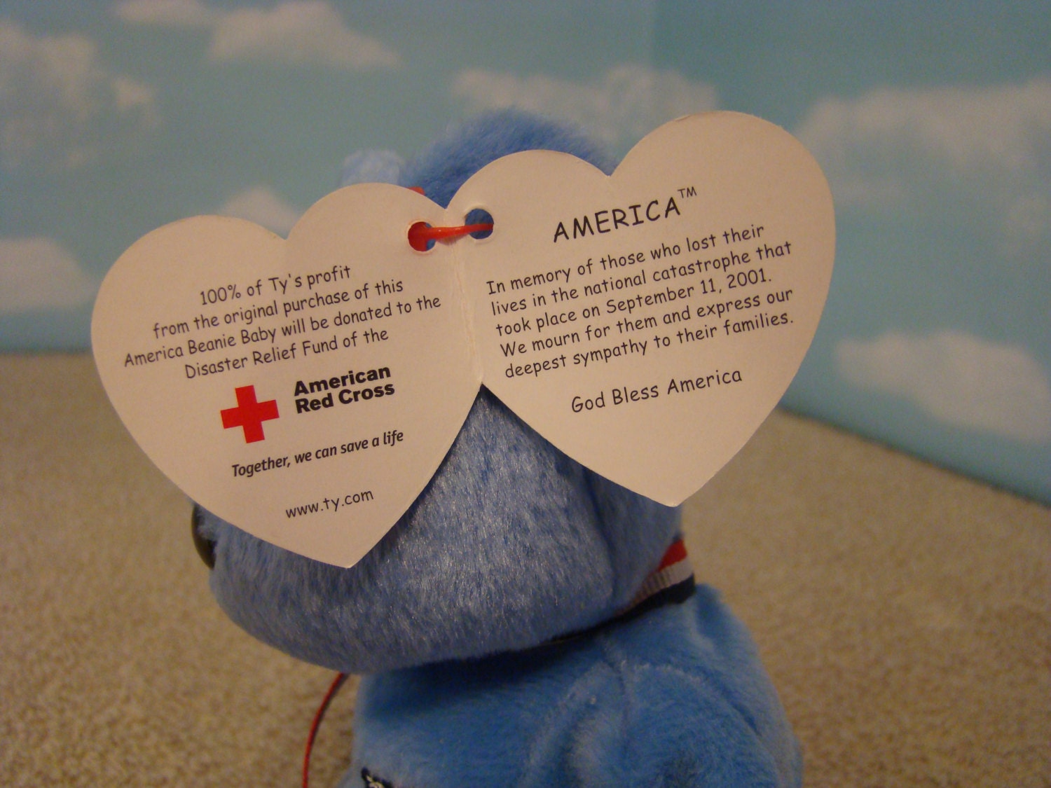 AMERICA the American Red Cross Disaster Relief Fund BEAR 2001 - Etsy