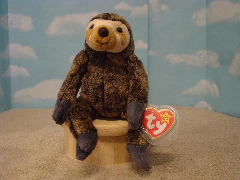 Slow Poke the Sloth Beanie Baby - Etsy