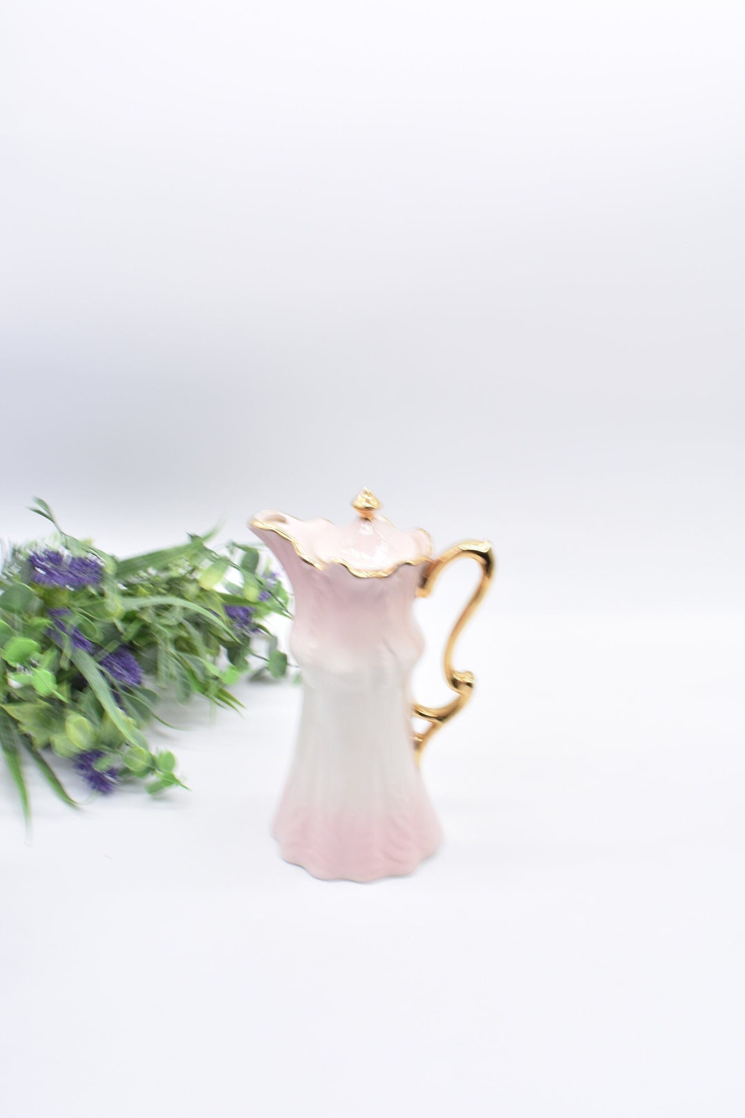 Vintage Ombre Pink Coffee Pot, 042423 - Etsy