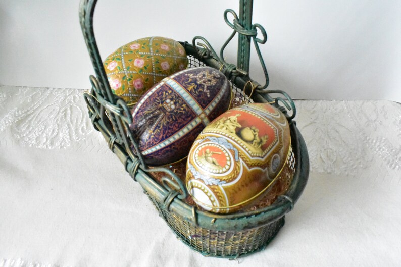 Easter Basket and Eggs Decor Easter Table Decor 02142019 | Etsy