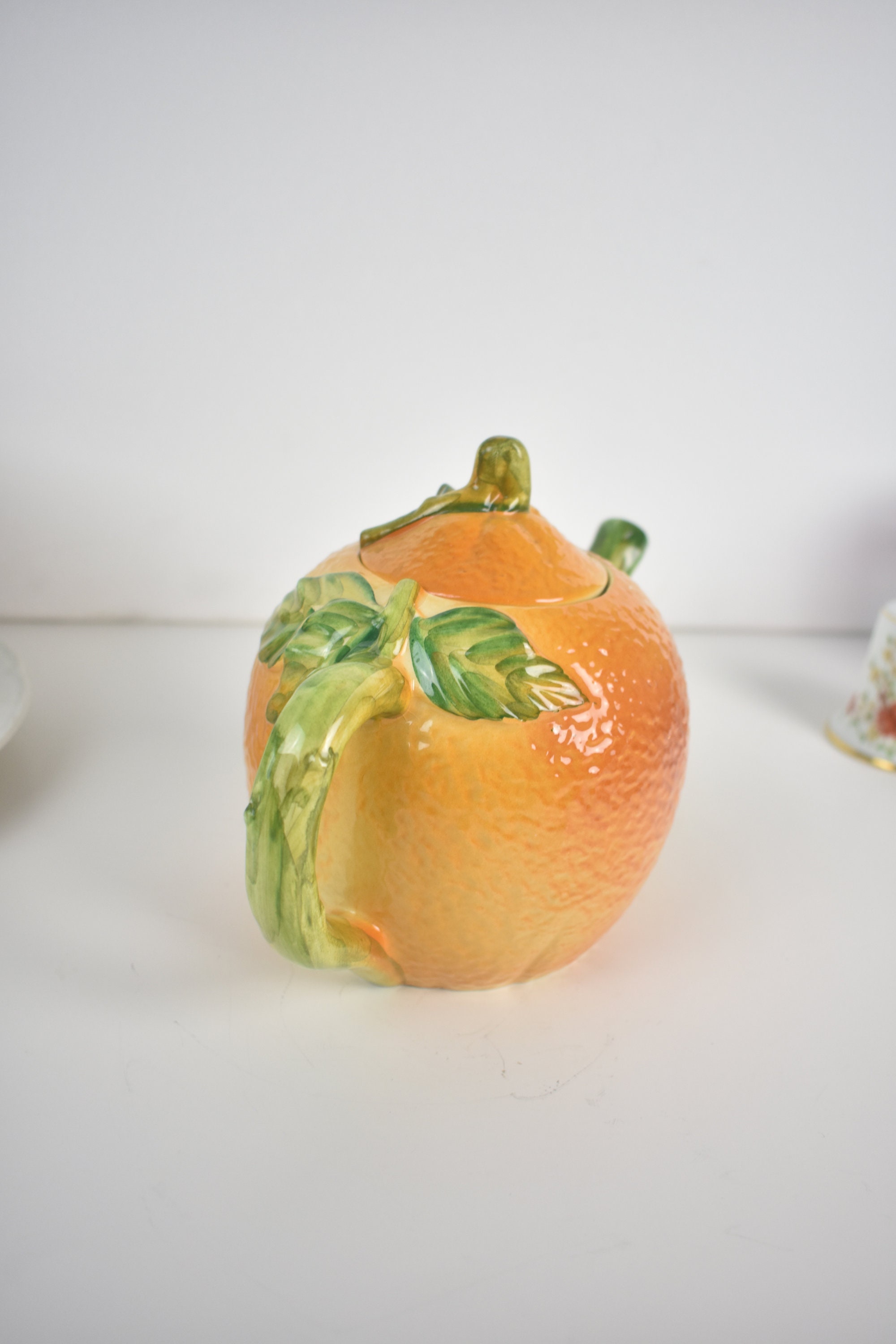 Ceramic Tea Pot Unique Orange Teapot Ceramics Arts and - Etsy