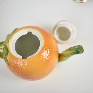 Ceramic Tea Pot, Unique Orange Teapot, Ceramics, Arts and Crafts ...