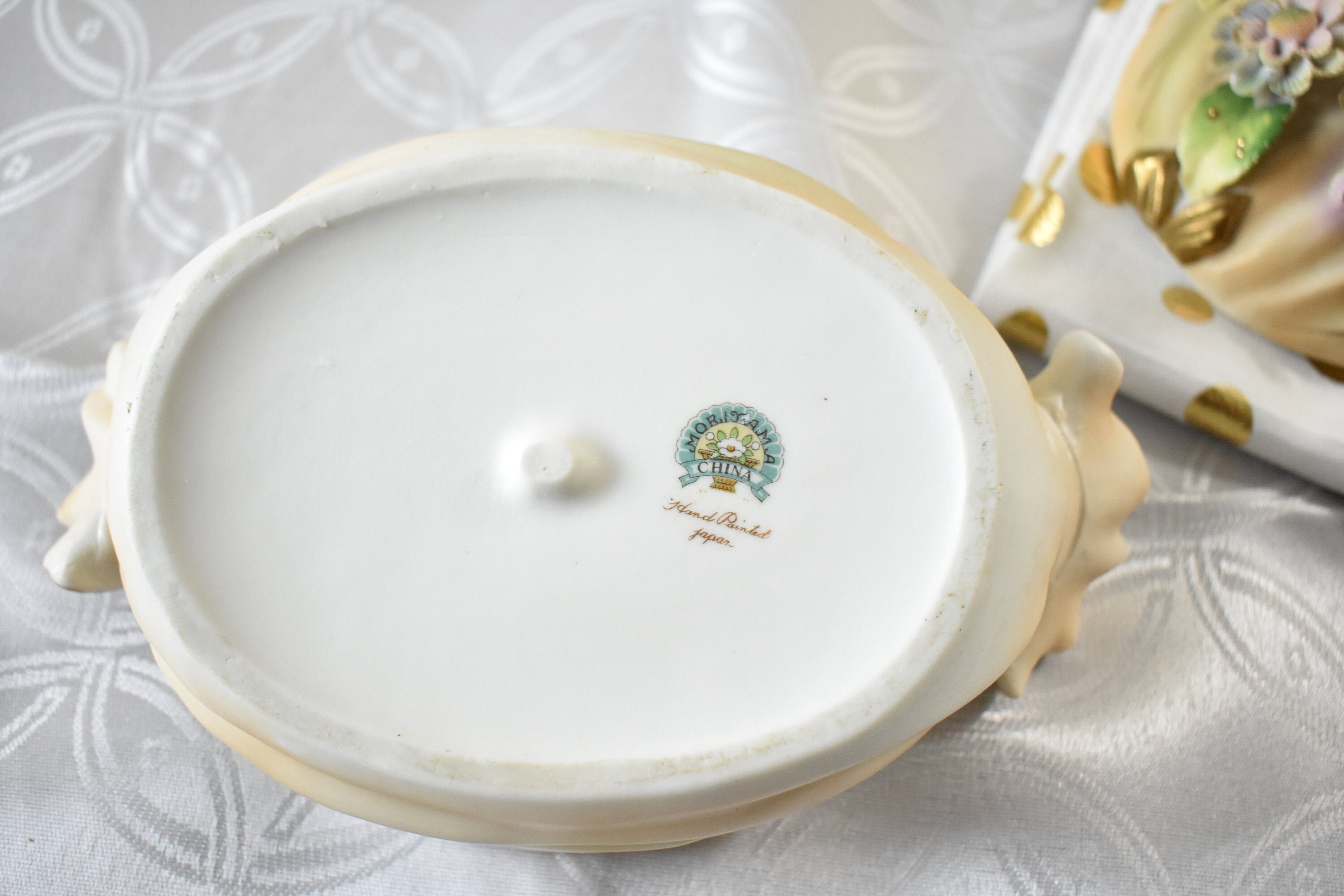 Angel Box Rare Japan Moriyama Porcelain Box Moriyama Trinket - Etsy