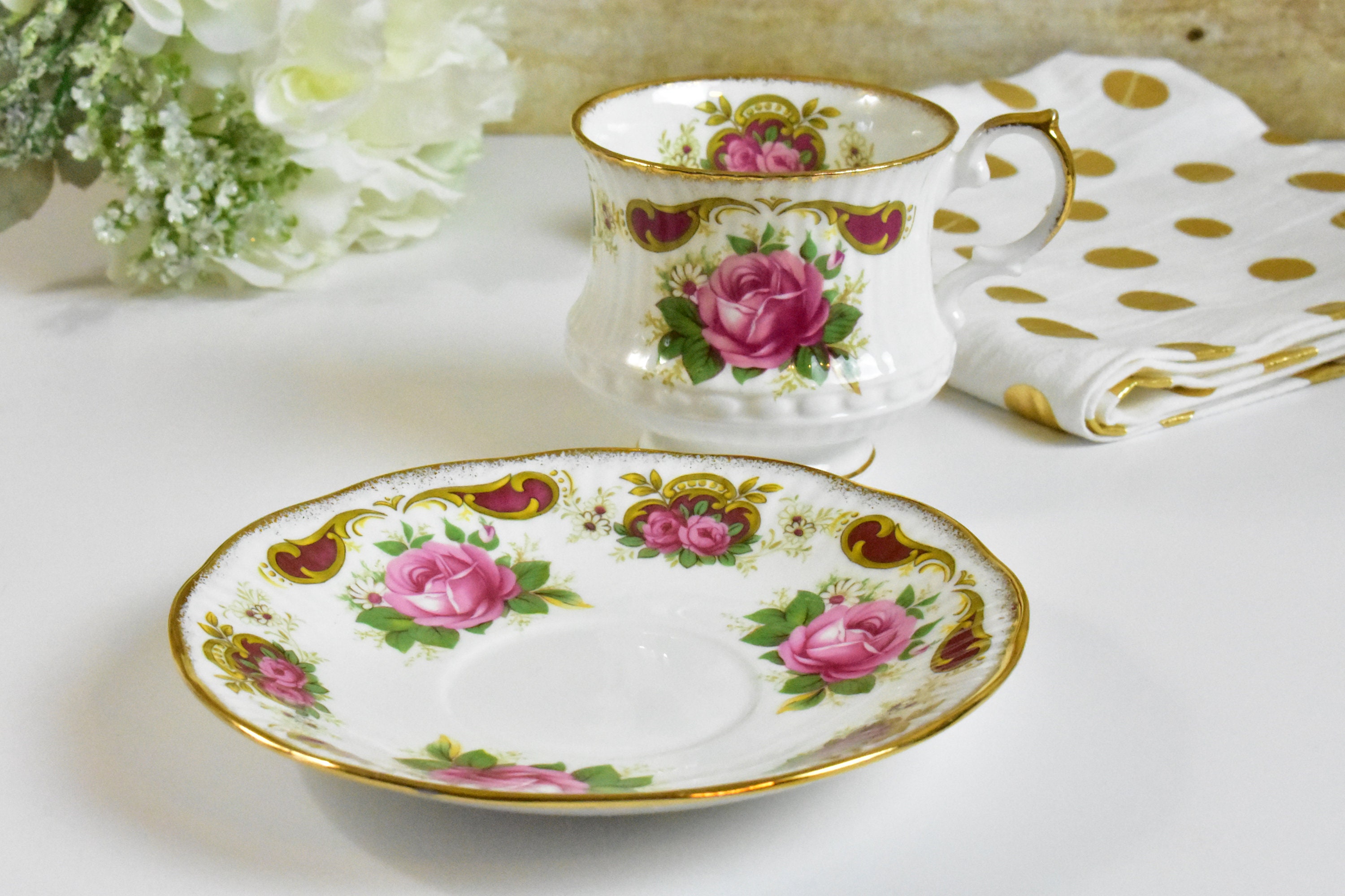 Vintage Mismatched Tea Set for One, Perfect for Bridal Shower Gift, Tea ...