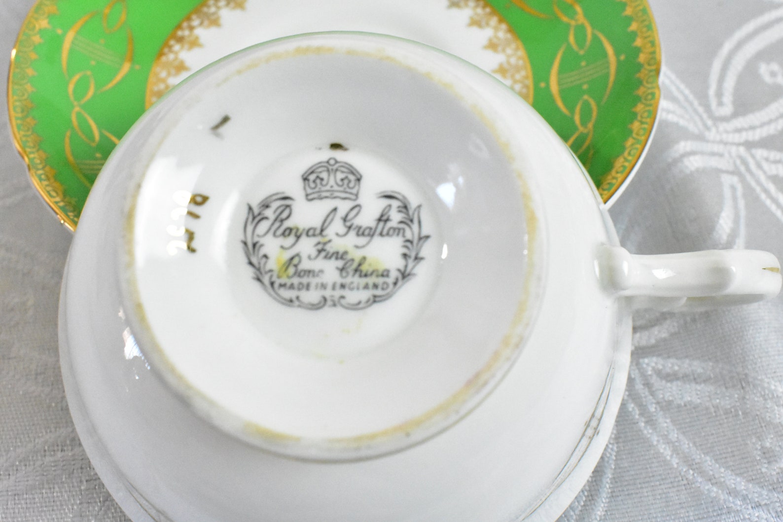 Floral Royal Grafton Tea Cup and Saucer Set With Gold Trim - Etsy