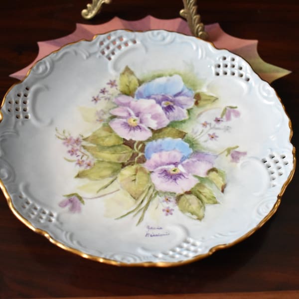 Pansy Plates - Etsy