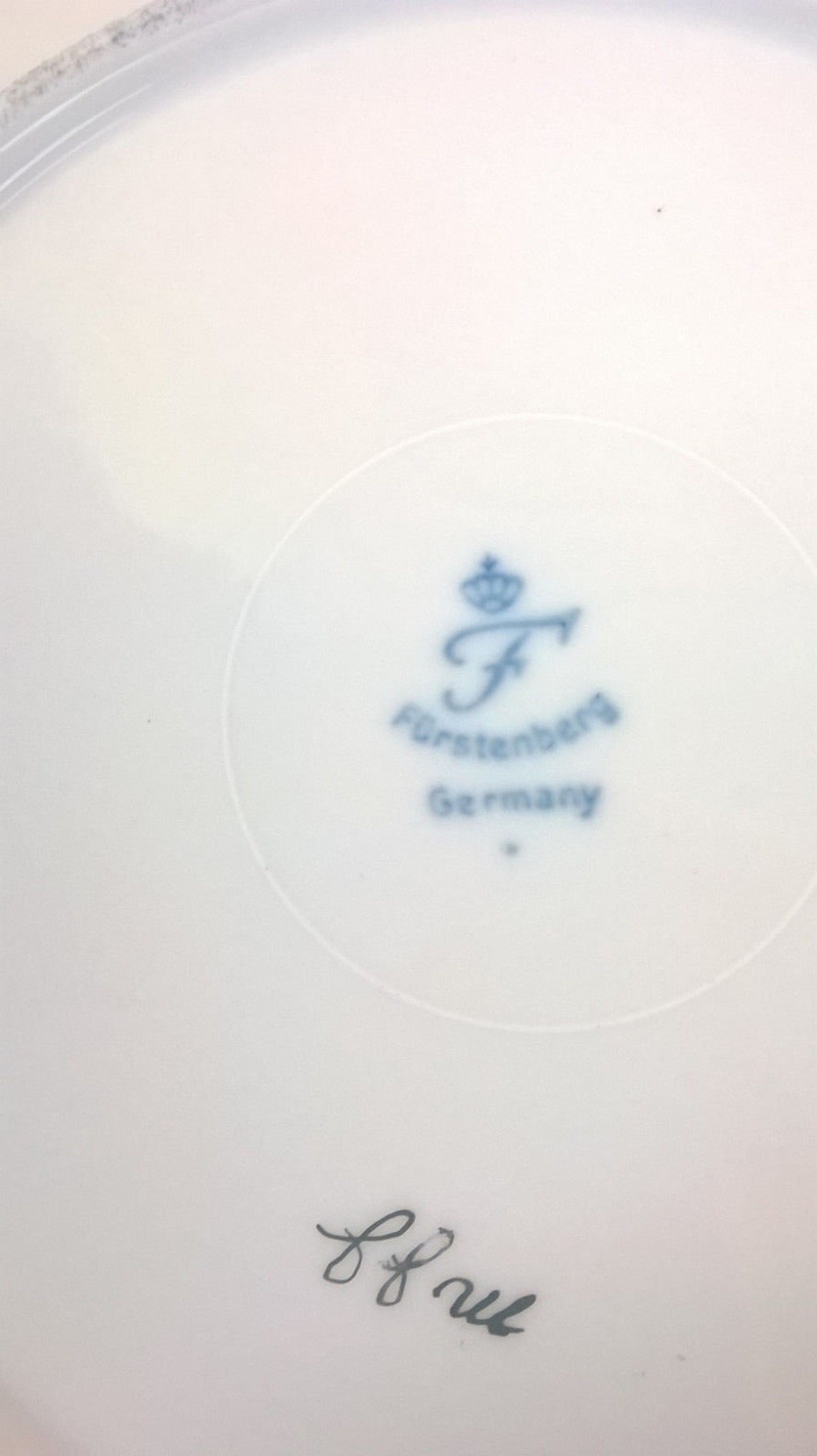 Vintage Furstenberg Porcelain Decorative Plate Sign by Artist | Etsy