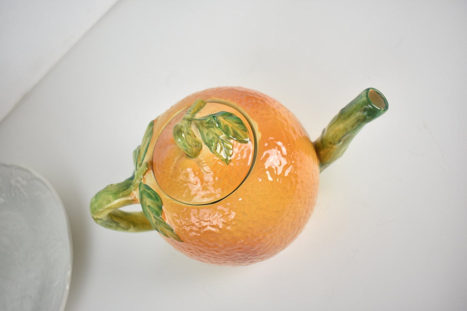 Ceramic Tea Pot Unique Orange Teapot Ceramics Arts and - Etsy