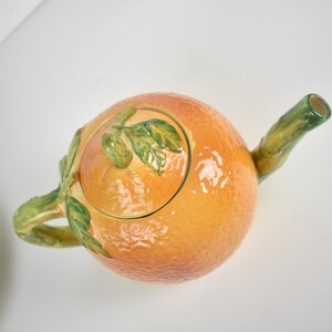 Ceramic Tea Pot, Unique Orange Teapot, Ceramics, Arts and Crafts ...