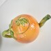 Ceramic Tea Pot, Unique Orange Teapot, Ceramics, Arts and Crafts ...
