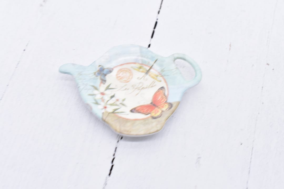 Vintage Tea Bag Tidy Pair Melamine Made in Italy Tea Bag Holder or ...