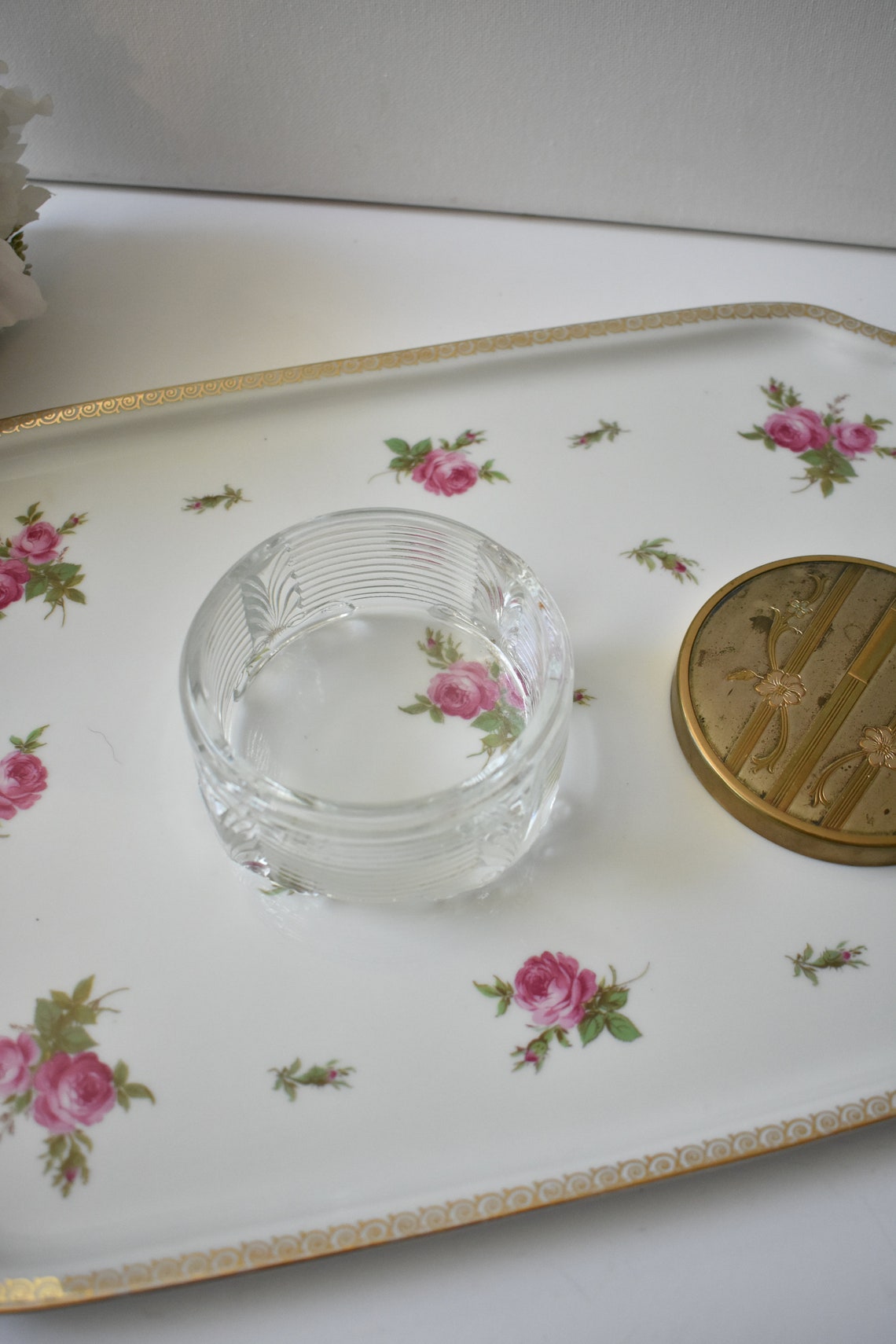 Vanity Powder Jar Covered Jar Container Trinket Candy Vanity | Etsy