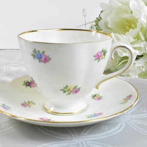 SPENCER STEVENSON Bone China Teacup and Saucer Set Made in England ...