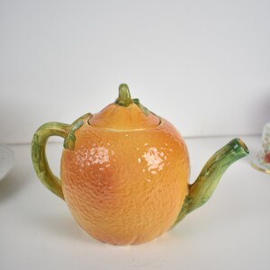 Ceramic Tea Pot, Unique Orange Teapot, Ceramics, Arts and Crafts ...