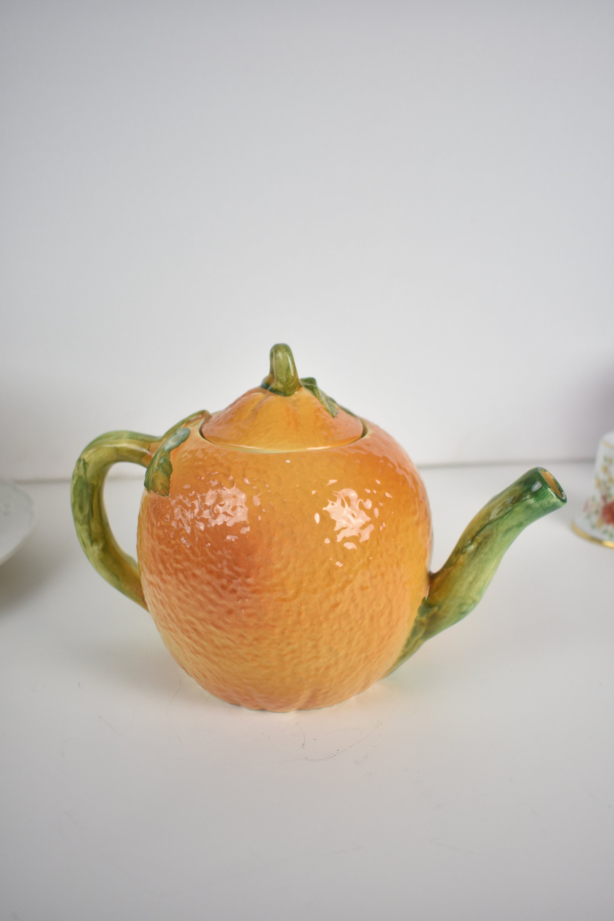 Ceramic Tea Pot Unique Orange Teapot Ceramics Arts and - Etsy