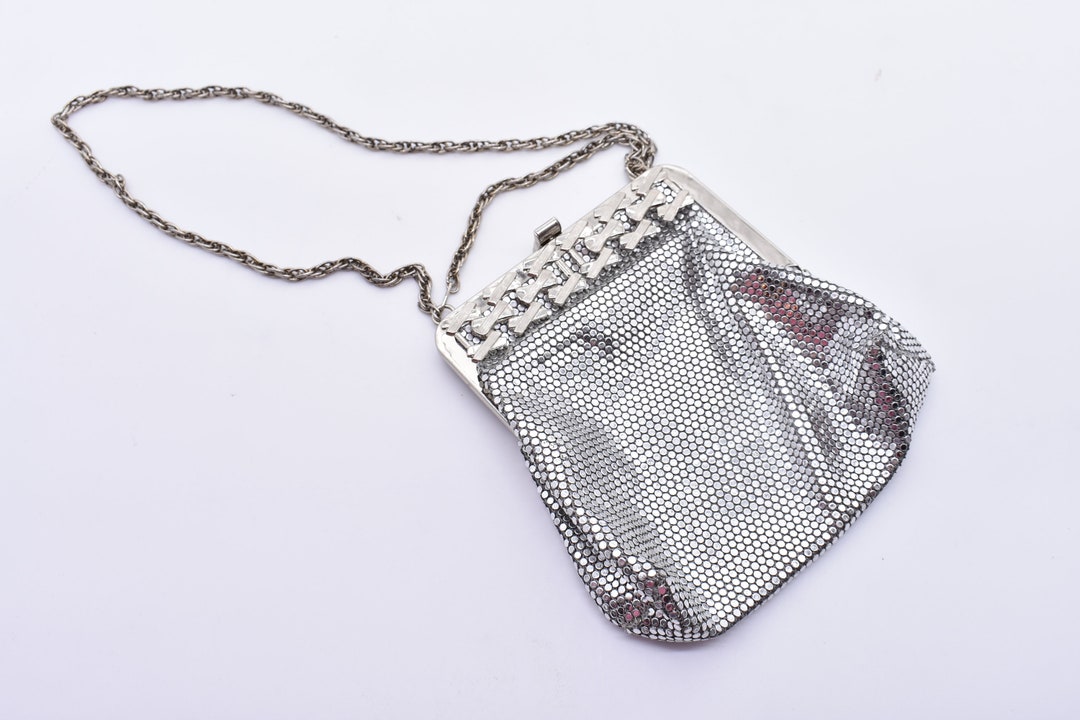 Vintage Mesh Purse Silver Tone Mesh Bag - Etsy