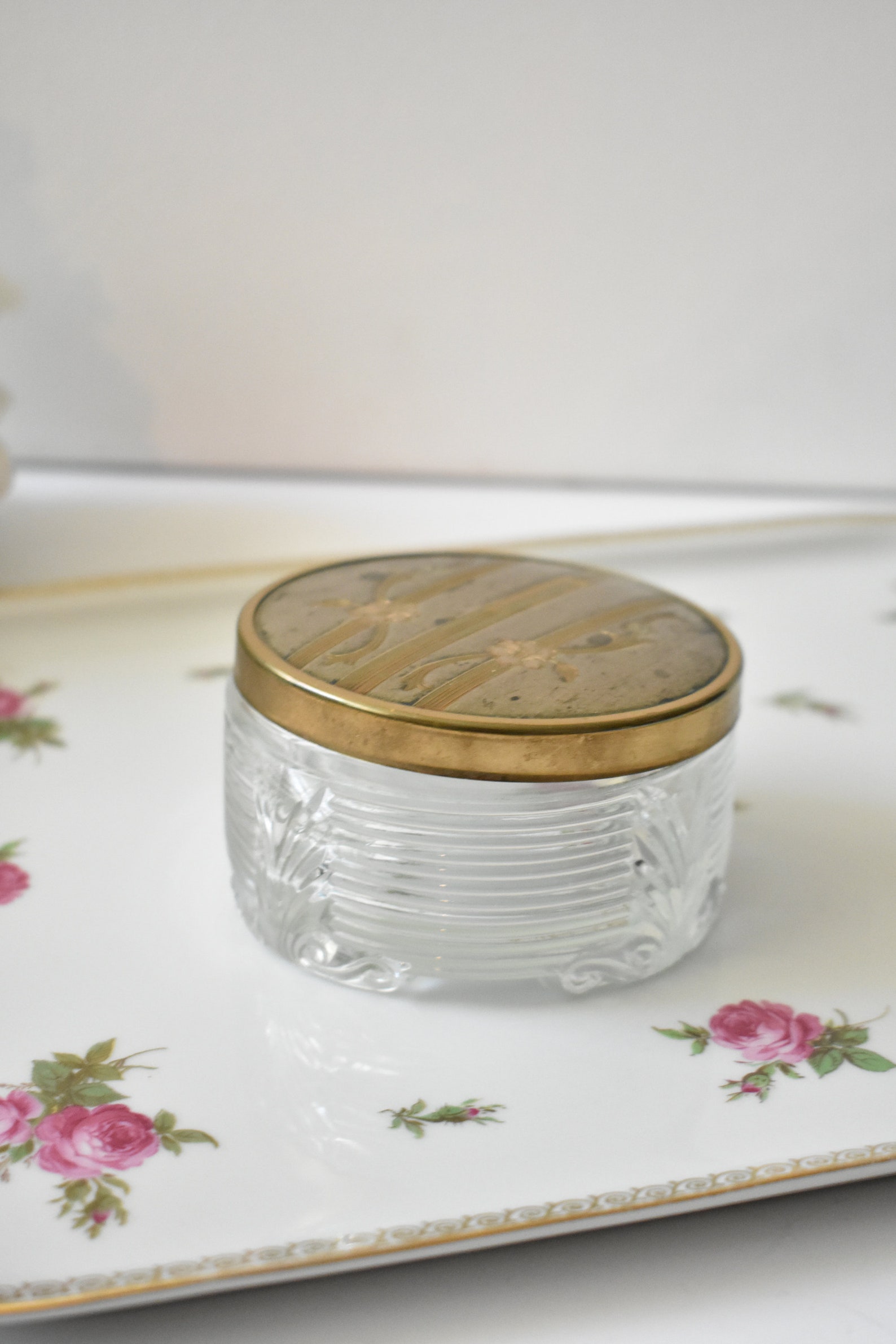 Vanity Powder Jar Covered Jar Container Trinket Candy Vanity | Etsy