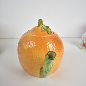 Ceramic Tea Pot, Unique Orange Teapot, Ceramics, Arts and Crafts ...