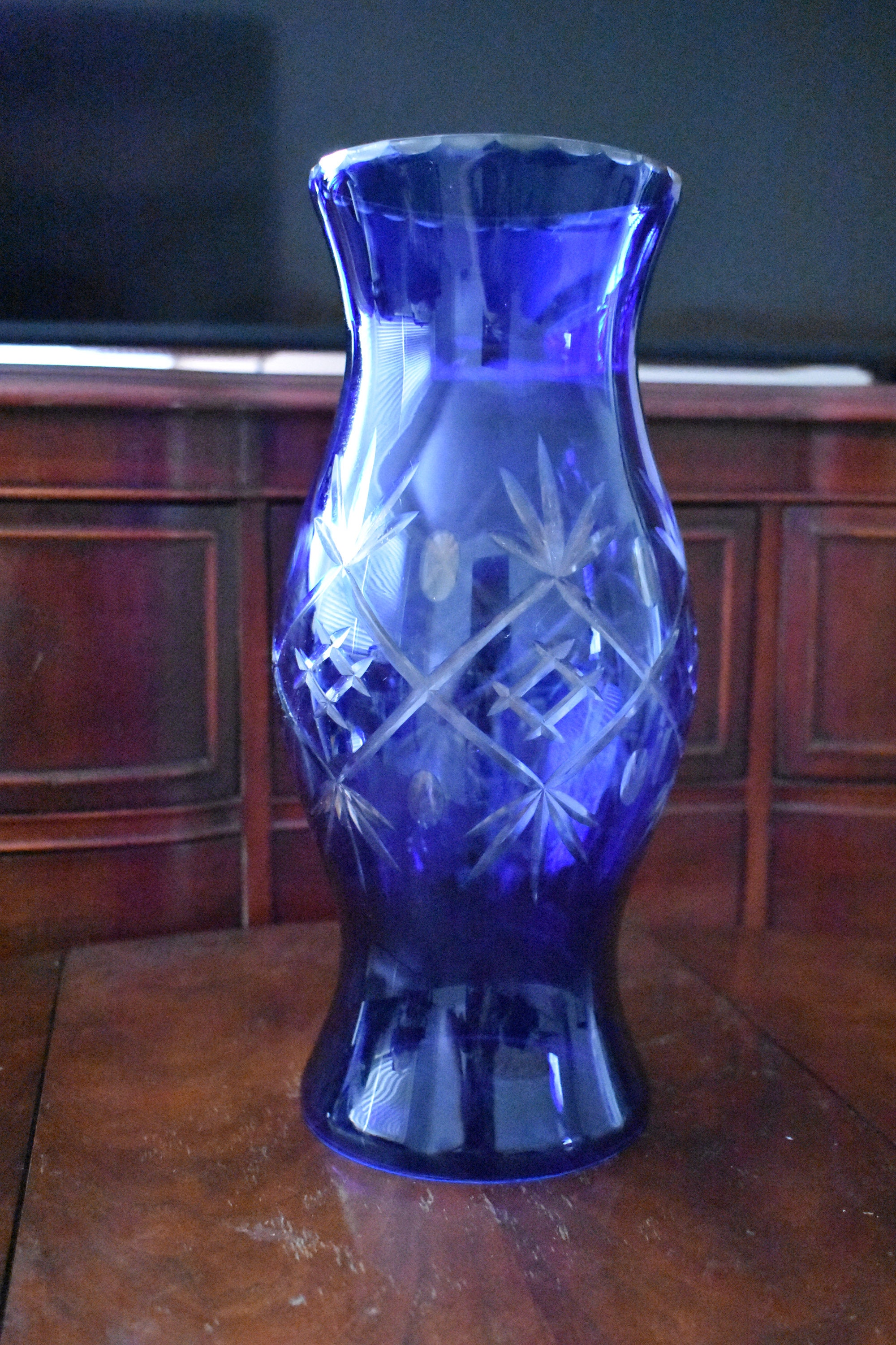 Bohemian Tall Cobalt Blue Glass Shade - Etsy