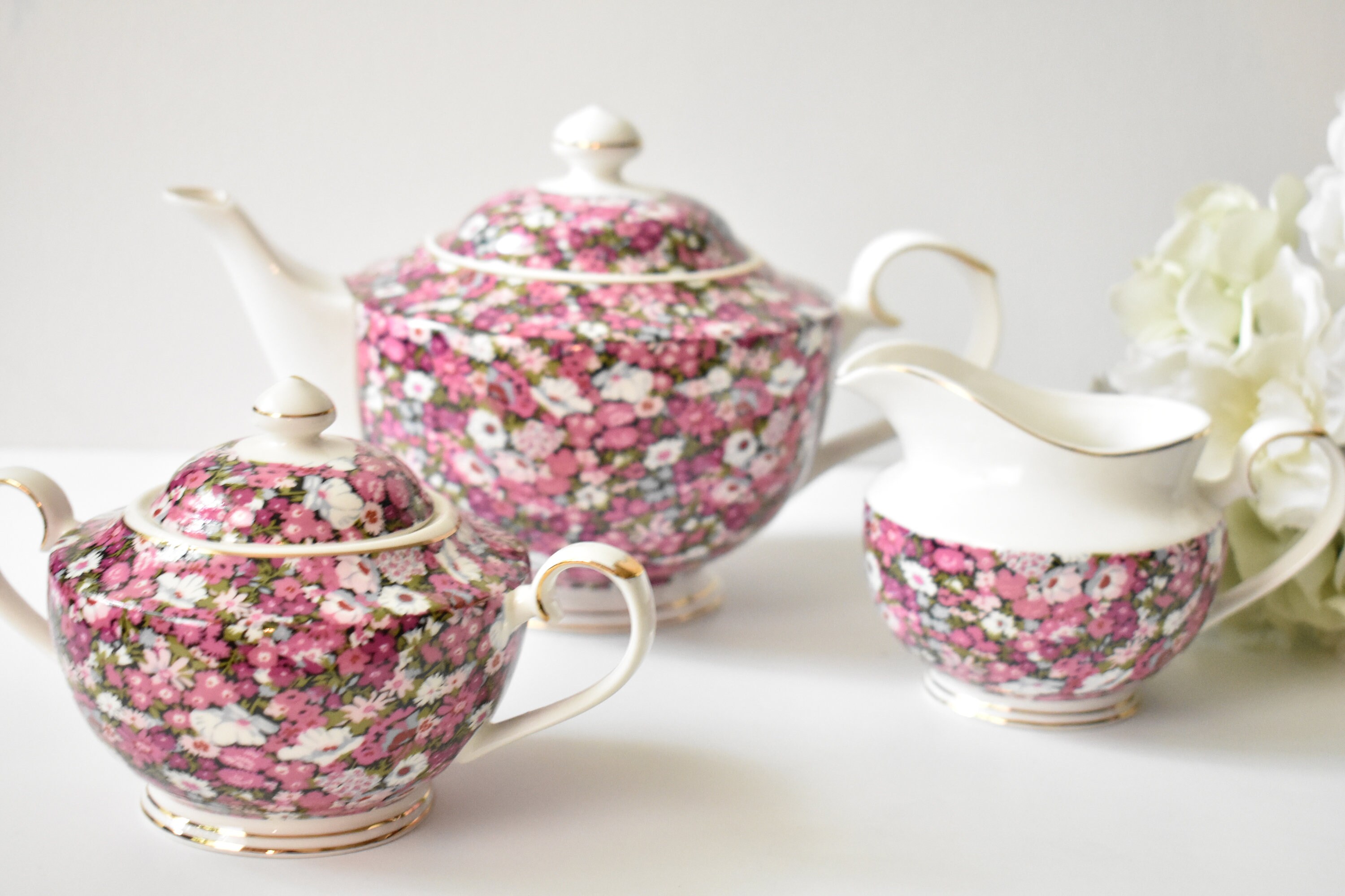 Porcelain Teapot for Tea Set Tea Party Wedding. Grace's | Etsy