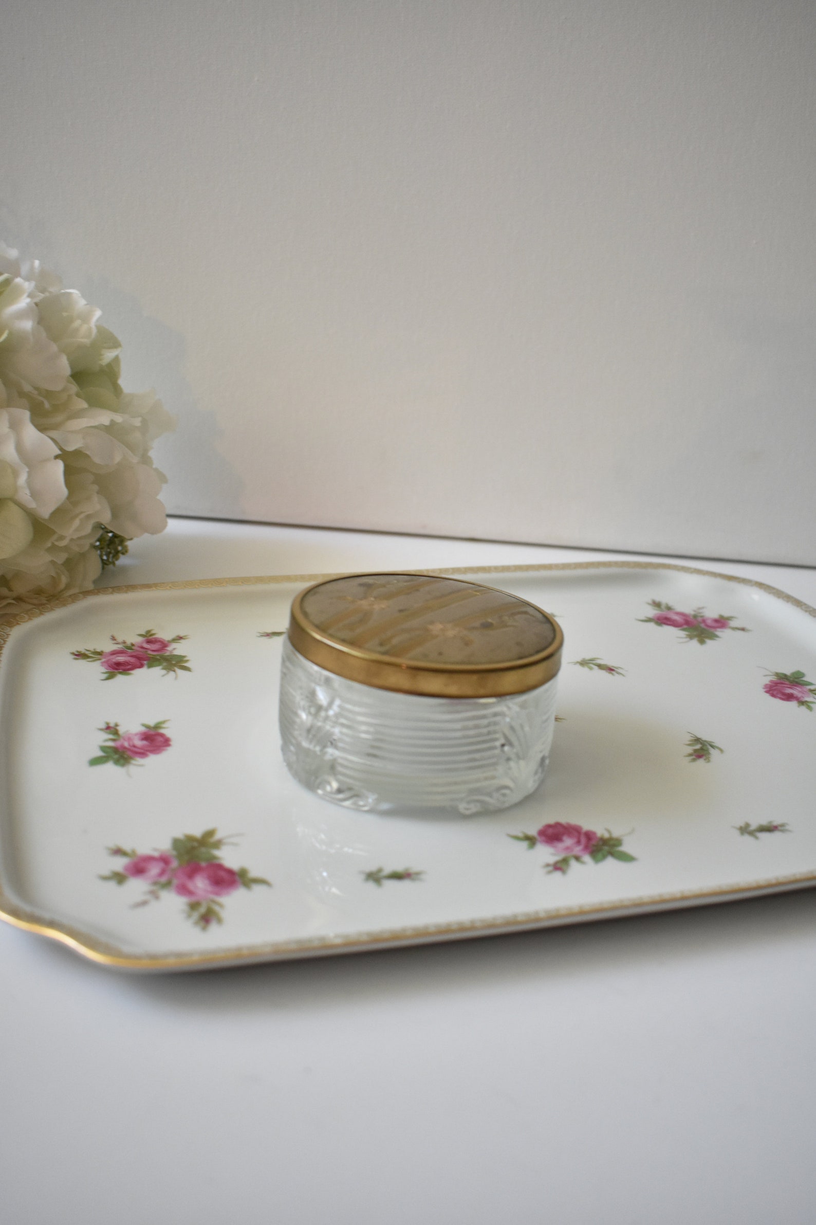 Vanity Powder Jar Covered Jar Container Trinket Candy Vanity | Etsy