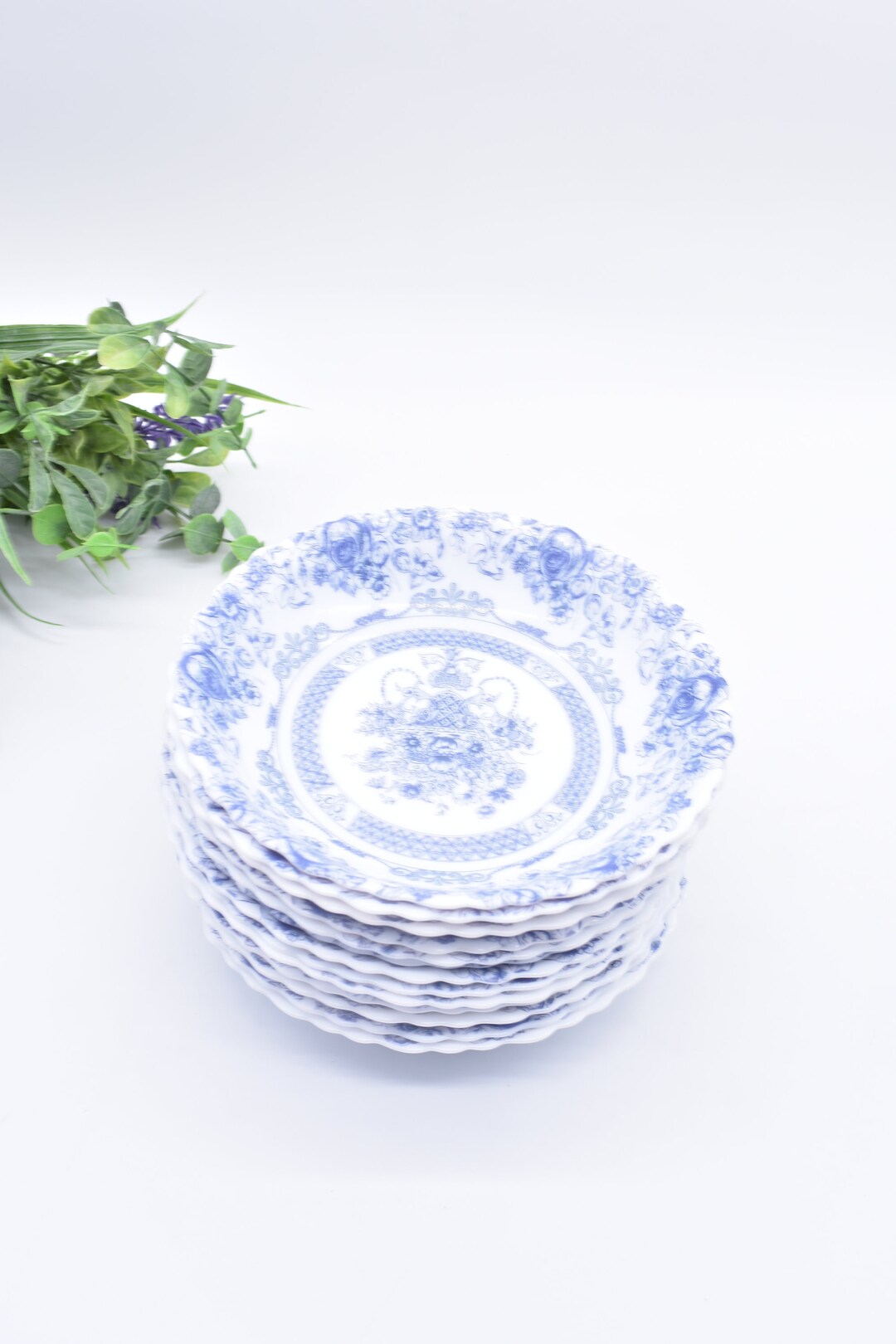 Arcopal Honorine Pattern Bowl Set of 6 Milk Glass Made in France, # ...